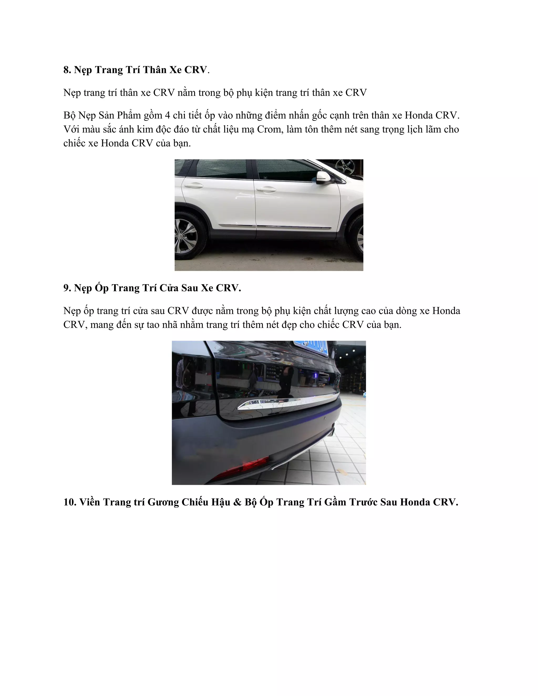 Phụ kiện uncle xe honda crv | PDF