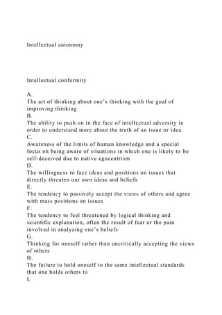 PHL 1010Critical thinkingLower order thinkin.docx