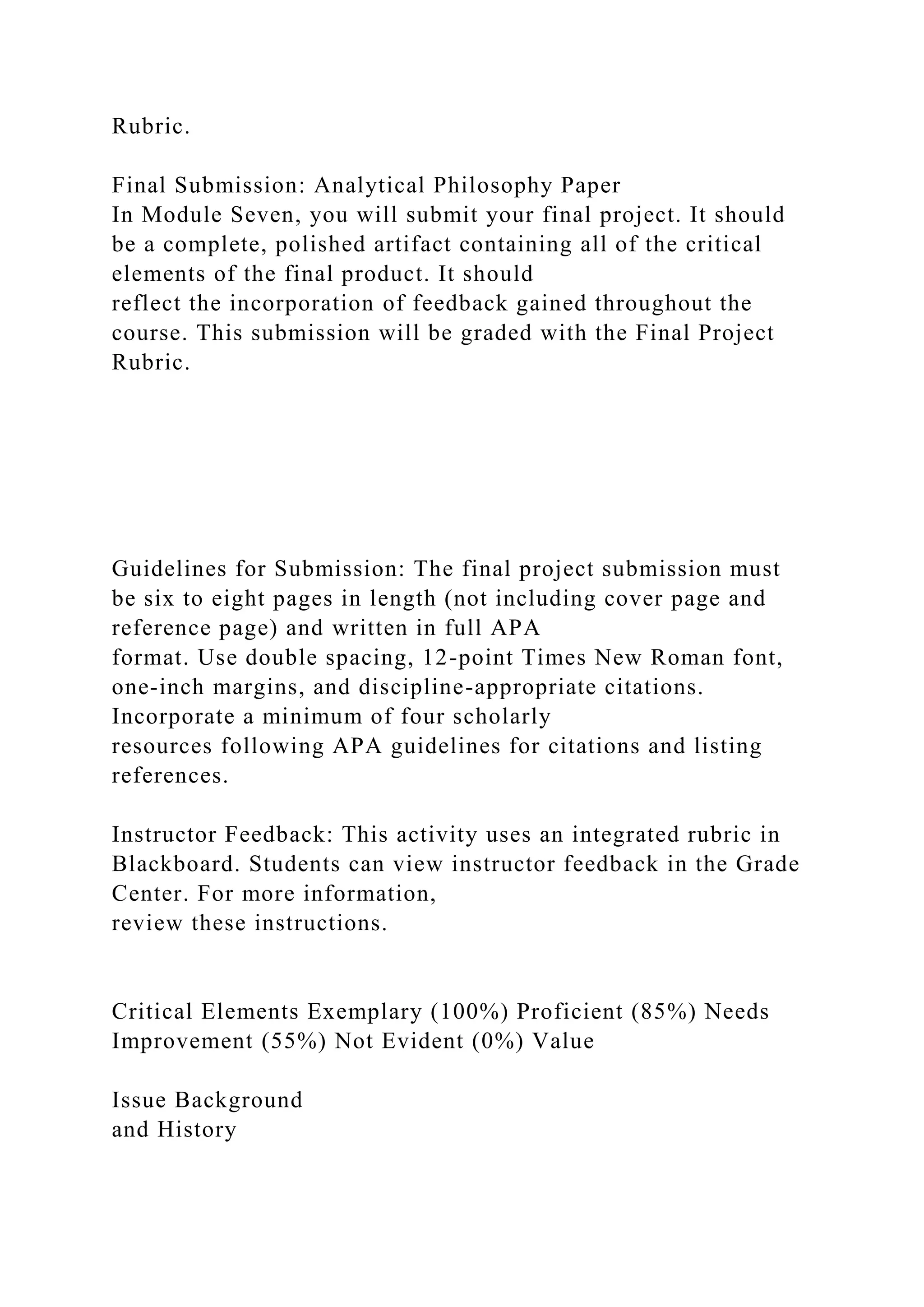 PHL 212 Final Project Guidelines and Rubric Overview .docx