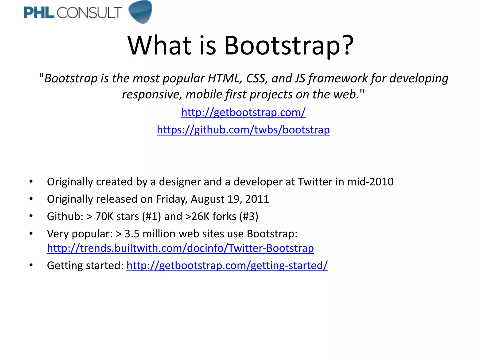 Bootstrap4XPages - an introduction | PPT