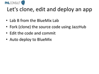 An introduction to IBM BlueMix | PPT