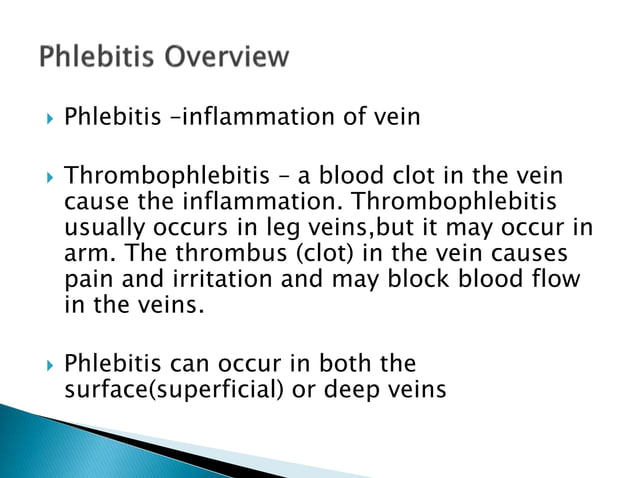 PHLEBITIS AND THROMBOPHLEBITIS.pptx