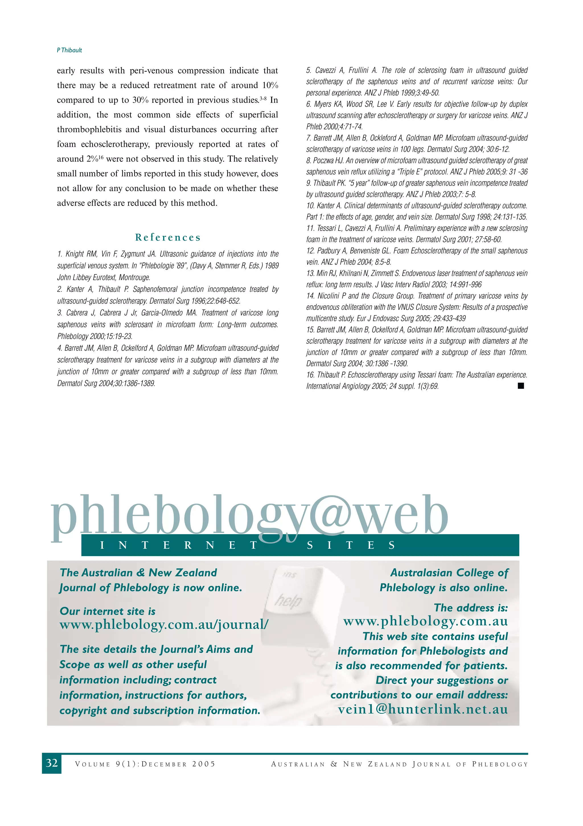 Phlebology Jrnal Dec 05 V2 | PDF