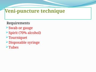 Blood Collection via different techniques | PPTX