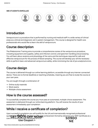 Phlebotomist training | PDF | Education