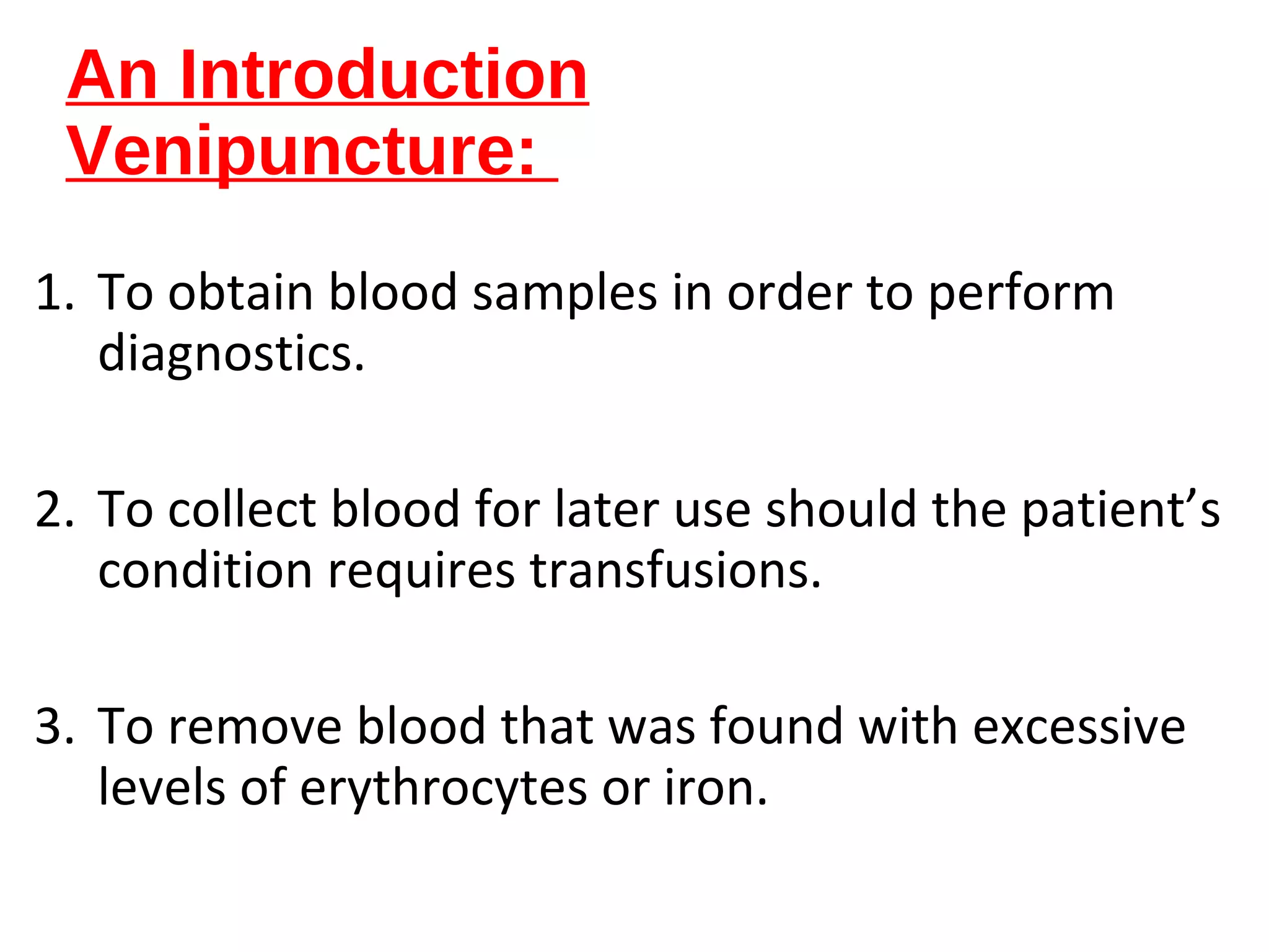 Phlebotomy | PPT