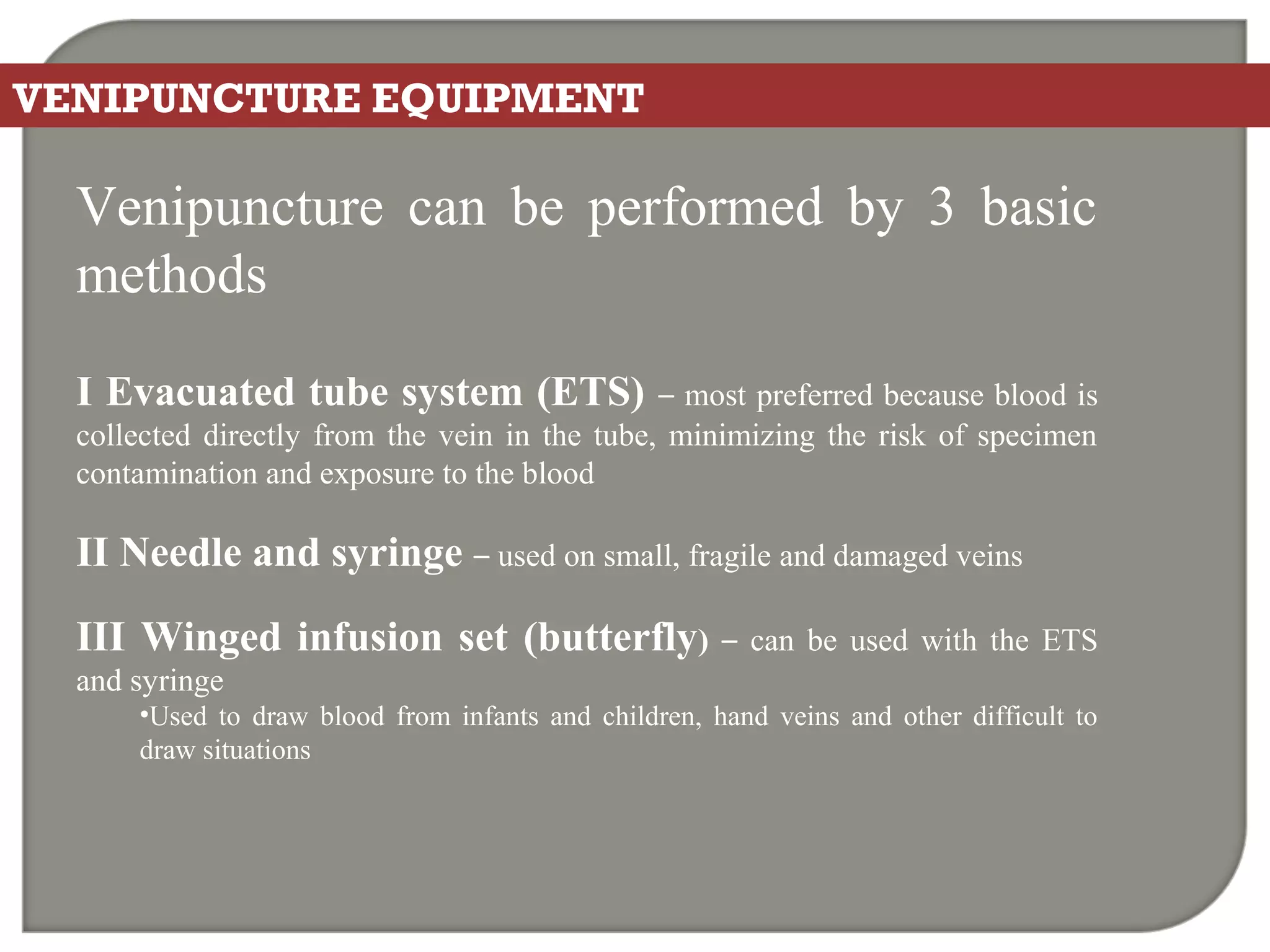 Phlebotomy quality lec 3 | PPT