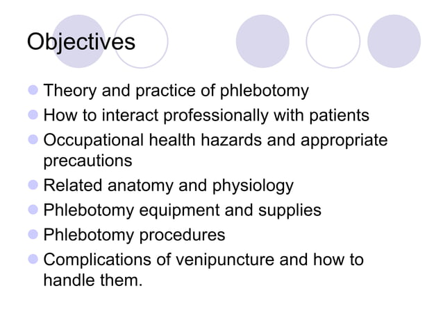 Definition of Phlebotomy and its significance in medical sciences | PPT