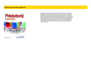 Phlebotomy Essentials AUDIO CD | PDF