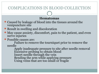 Possible Complications Patient In Phlebotomy