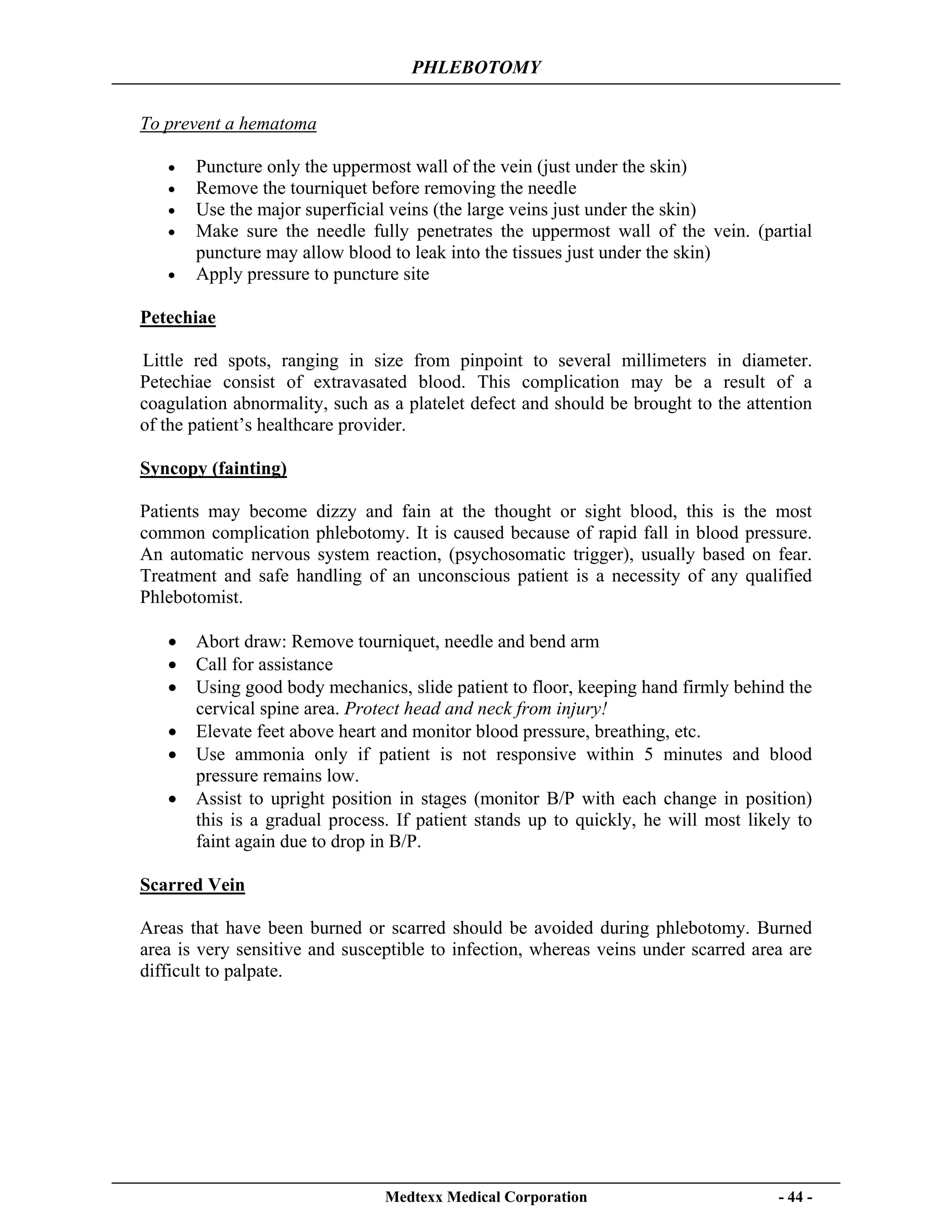 Phlebotomy manual | PDF