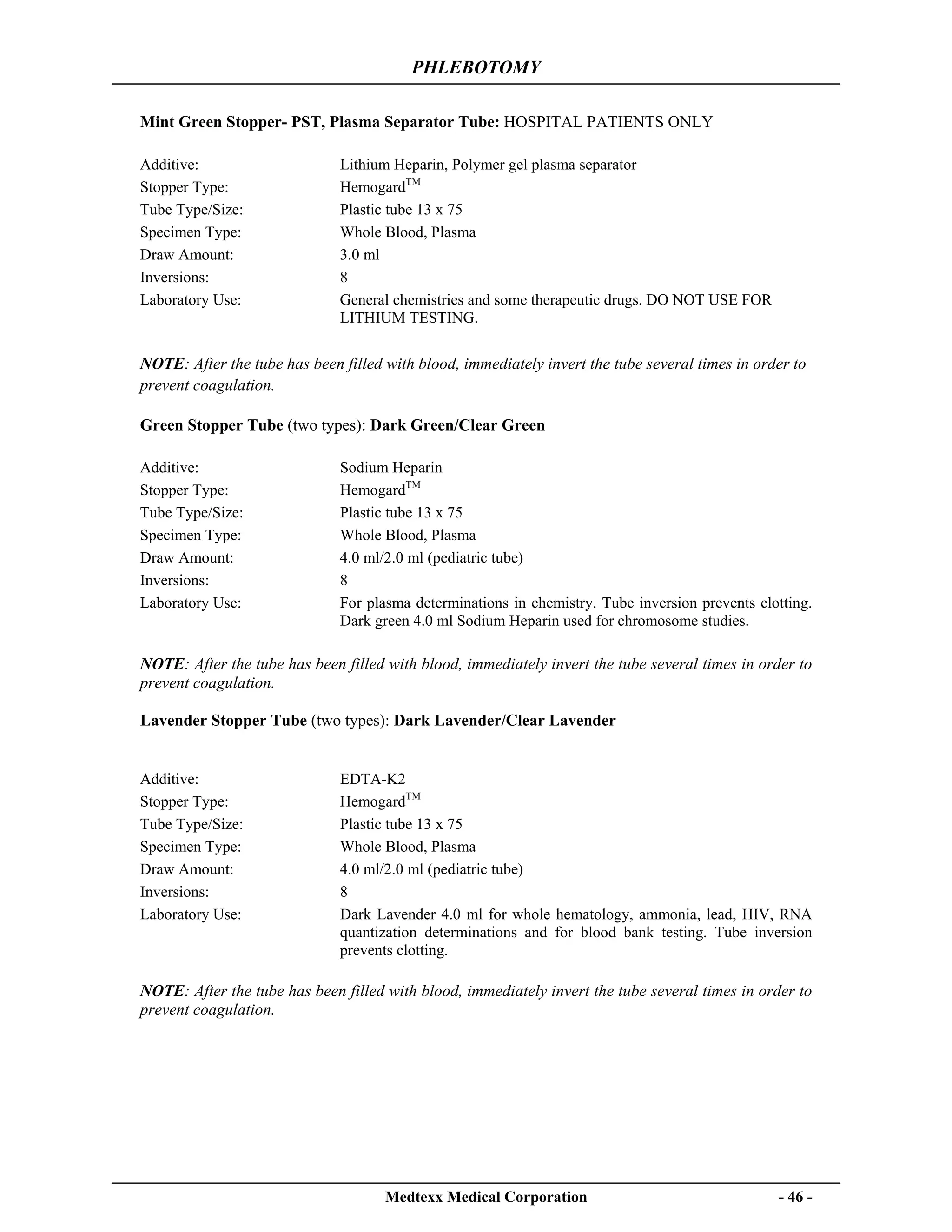 Phlebotomy manual | PDF