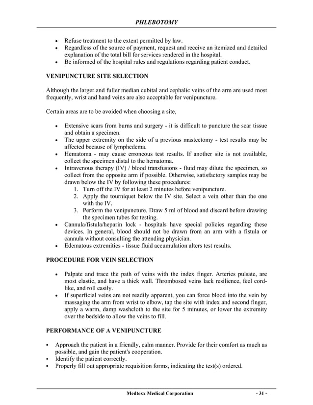 Phlebotomy manual | PDF | Blood Disorders | Diseases and Conditions