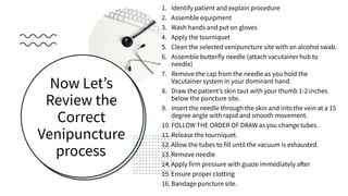 Phlebotomy presentation for how to draw blood | PDF