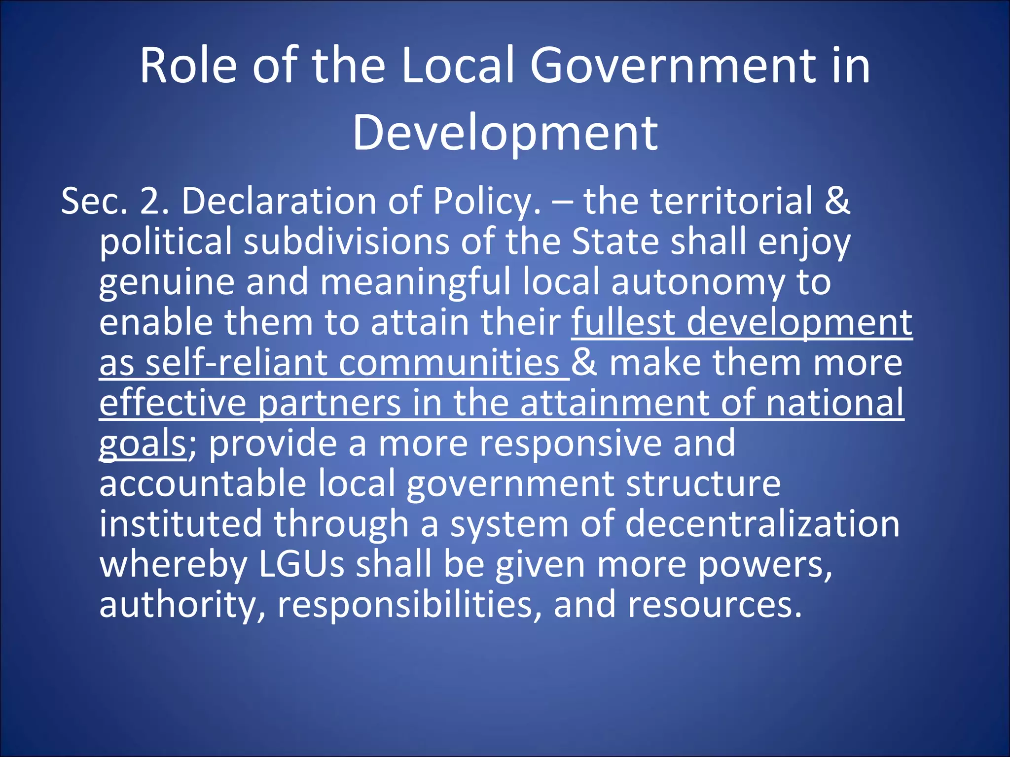 Ph Local Government System | PPT