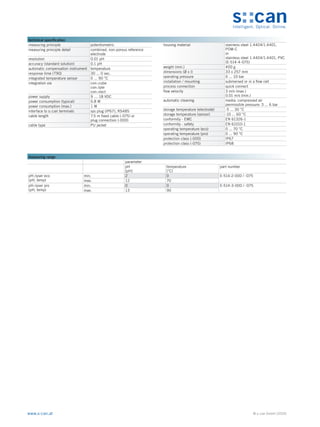 Phlyser ww en_ph temp sensor_scan | PDF | Chemistry | Science