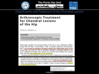 Classification and Treatment of Hip Chondral Lesions | PDF