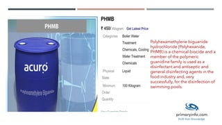 PHMB - Polyhexamethylene Biguanide | PPT