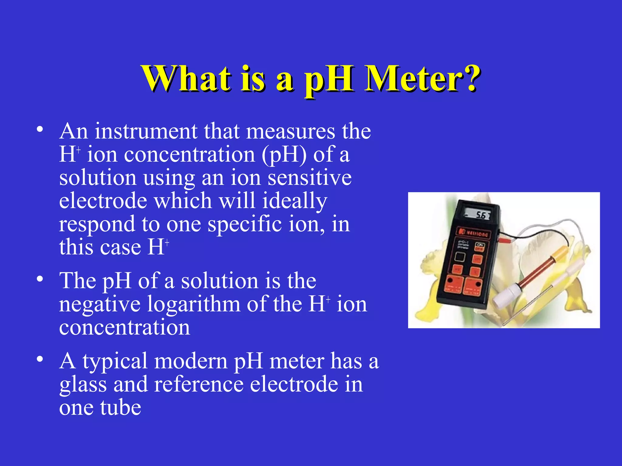 P h meter use and calibration | PPT