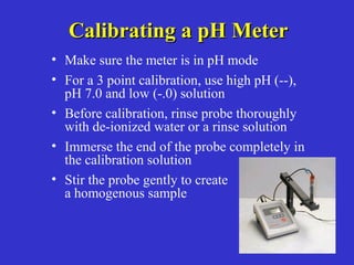 P h meter use and calibration | PPT