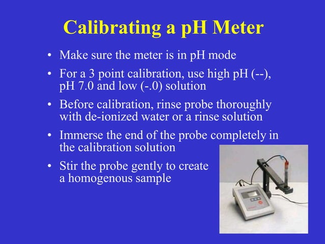 P h meter use and calibration | PPTX