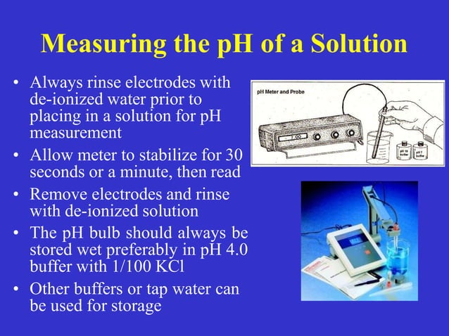 P h meter use and calibration | PPTX