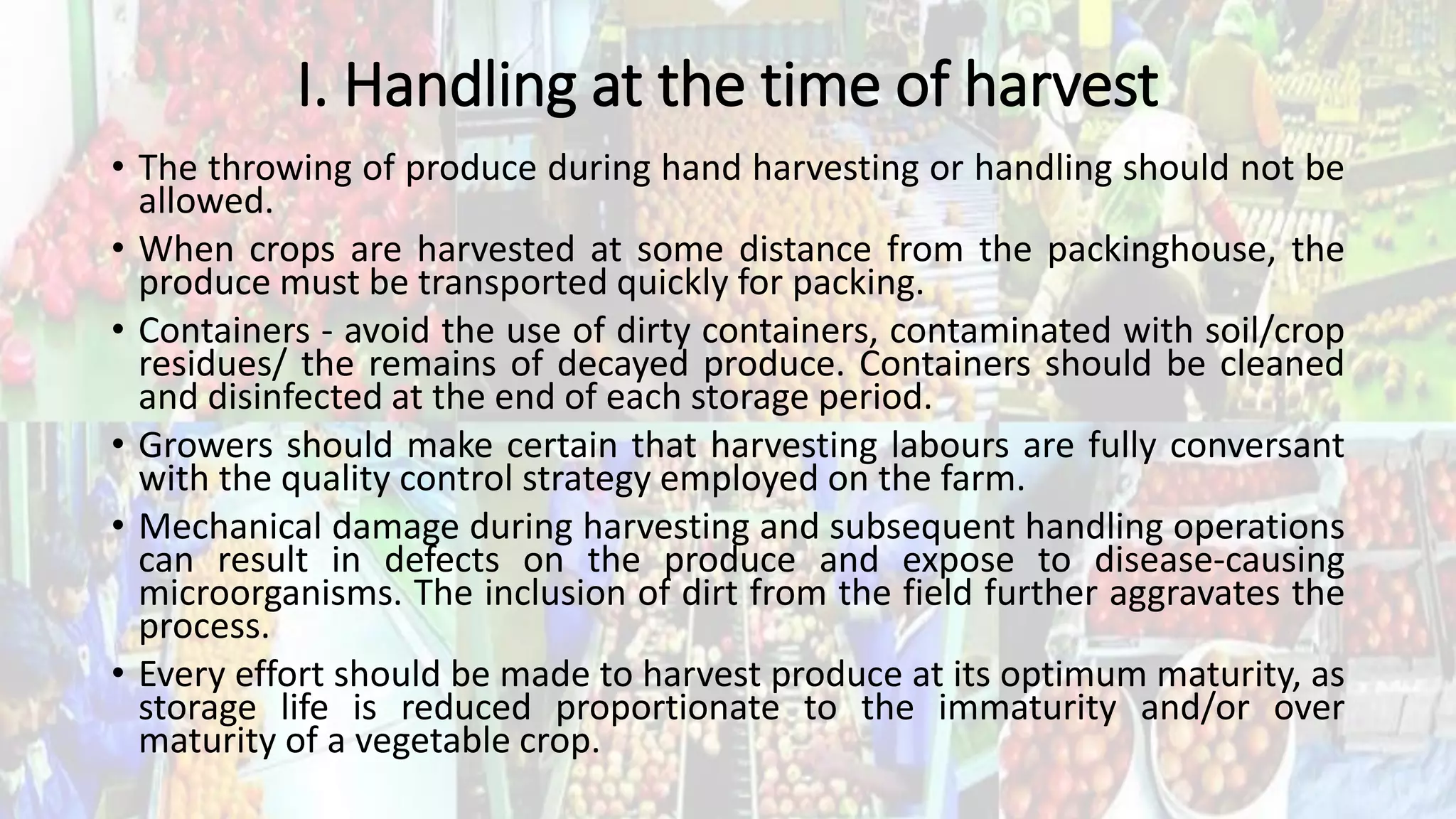 Post harvest engineering of fruits and vegetables | PDF