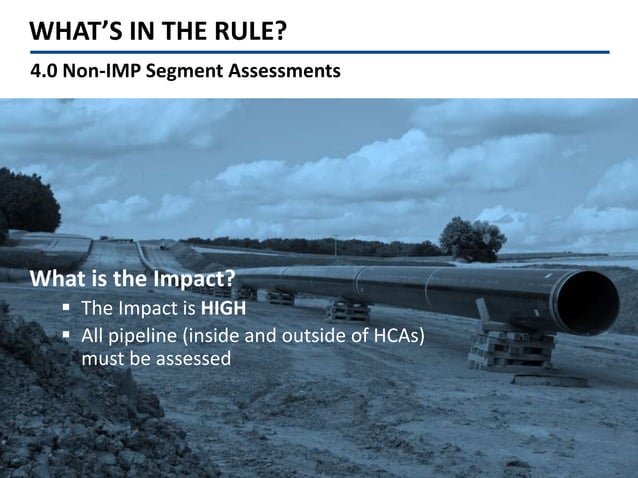 Presentation Slides: PHMSA Final Rule (Part 1) for Hazardous Liquid Pipelines | PPTX