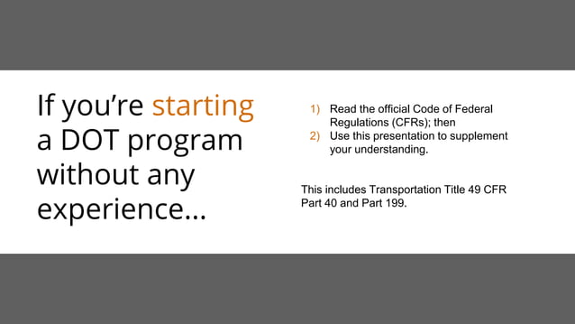 PHMSA Drug & Alcohol Testing Regulations [slide share] | PPTX ...