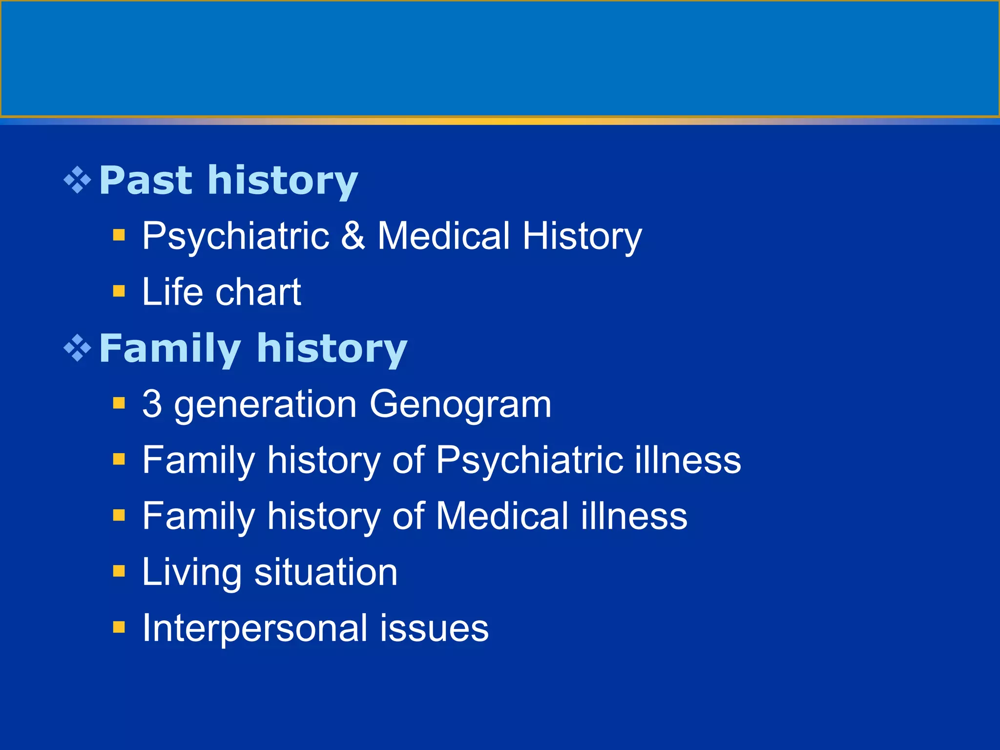 Psychiatric History and Mental Status Examinaiton | PDF