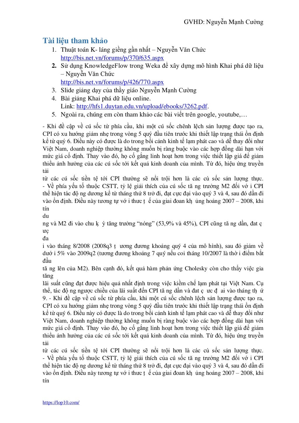 Phân lớp dữ liệu số bằng giải thuật K-NN | PDF