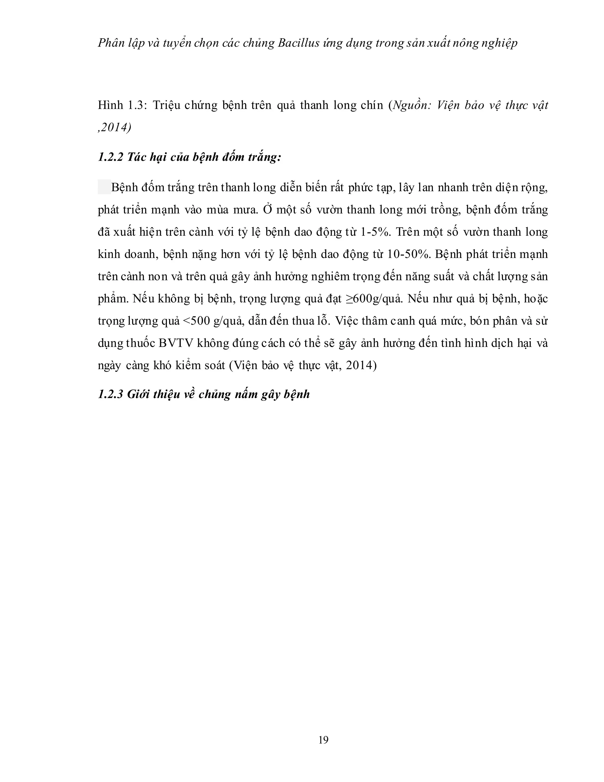 Phân lập và tuyển chọn các chủng bacillus ứng dụng trong sản xuất nông nghiệp | PDF | Chemistry ...