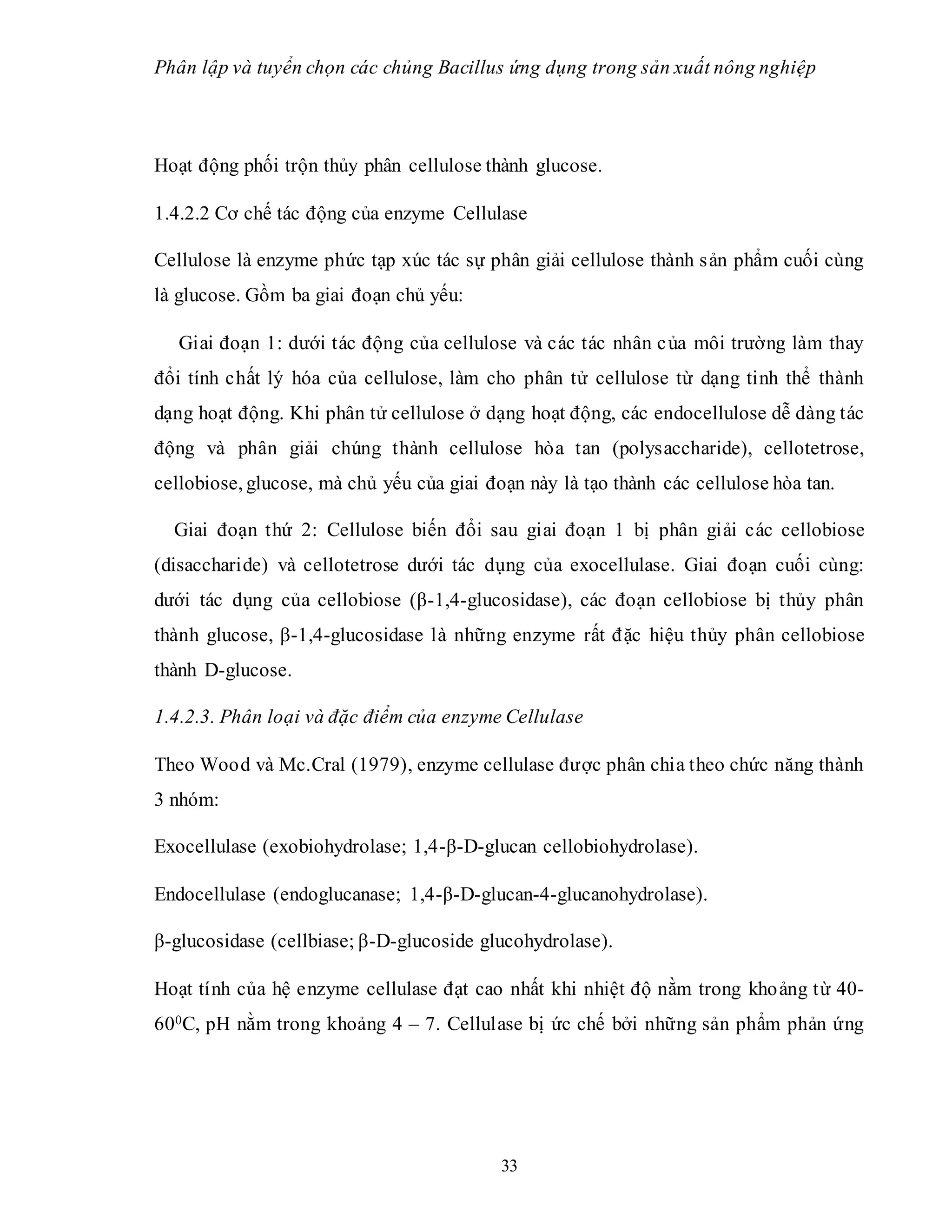 Phân lập và tuyển chọn các chủng bacillus ứng dụng trong sản xuất nông nghiệp | PDF | Chemistry ...