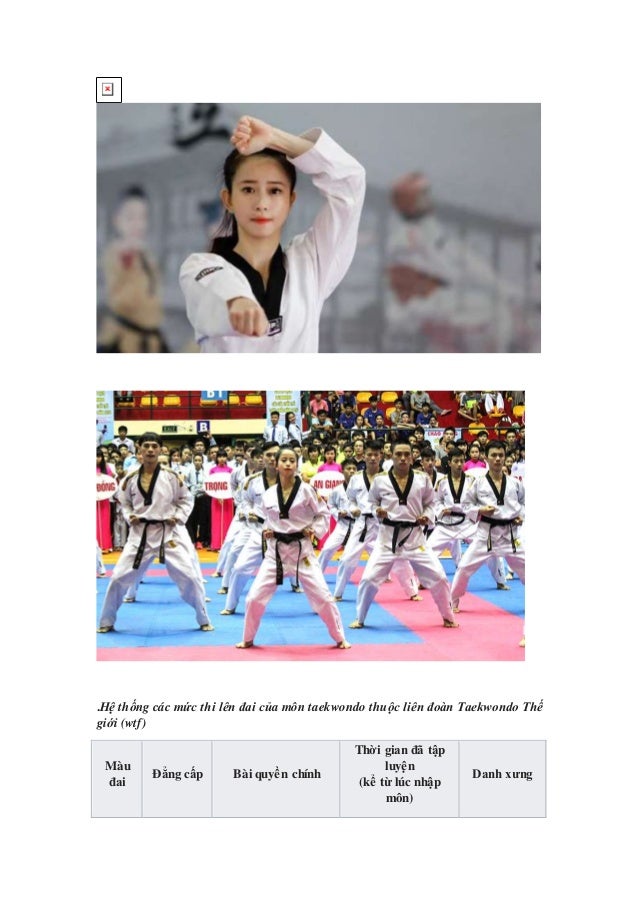 Phần lý thuyết môn học taekwondo | DOCX