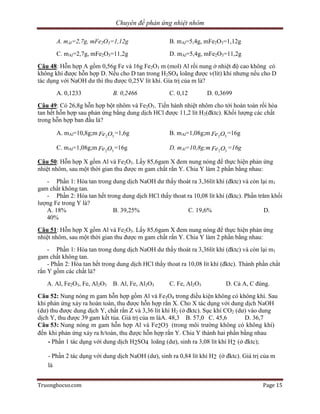 Phản ứng nhiệt nhôm | PDF