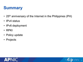 PhNOG 2019: APNIC Update | PPT