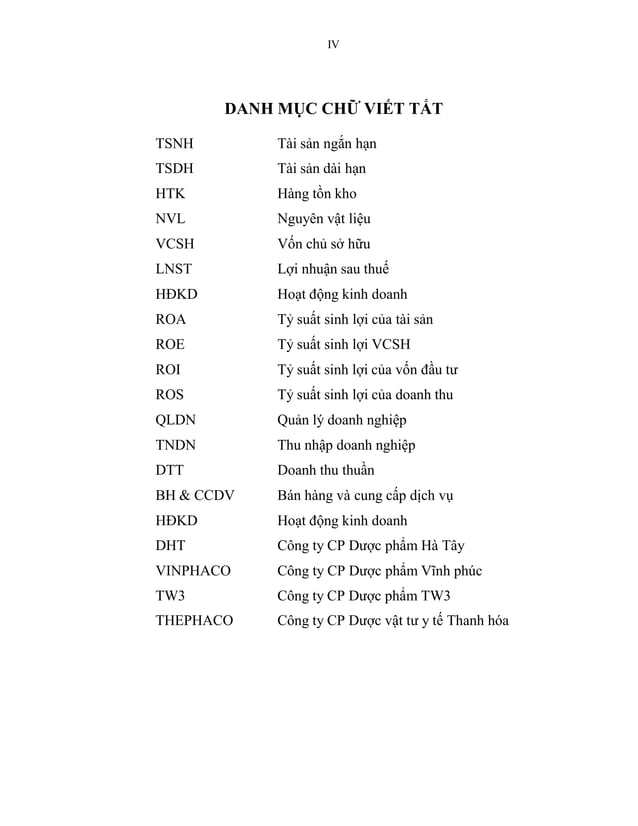 Phân Tích Báo Cáo Tài Chính Của Công Ty Cổ Phần Dược Phẩm Hà Tây | DOCX
