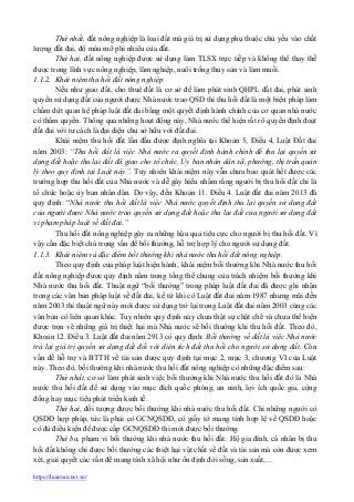Phân tích các quy định của pháp luật hiện hành về bồi thường khi nhà nước thu hồi đất nông ...