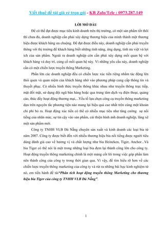 Phân Tích Chiến Dịch Truyền Thông Marketing Thương Hiệu Bia Tiger.docx