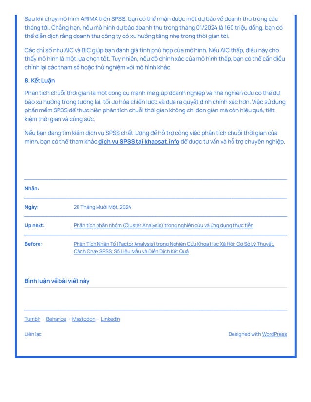 Phân Tích Chuỗi Thời Gian (Time Series Analysis)_ Cơ Sở Lý Thuyết, Cách Chạy SPSS, Số Liệu Mẫu ...