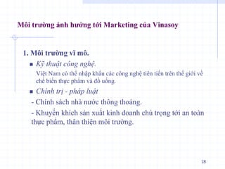 Phân tích hoạt động marketing của công ty sữa đậu nành việt nam vinasoy | PDF