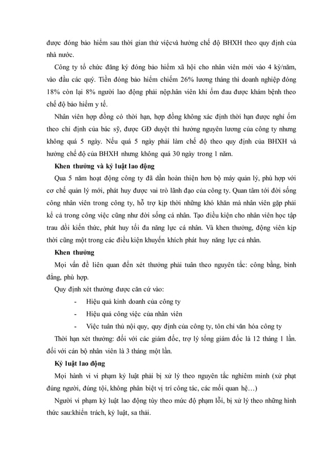 Phân Tích Hoạt Động Quản Trị Nguồn Nhân Lực Tại Công Ty Công Nghệ | DOCX
