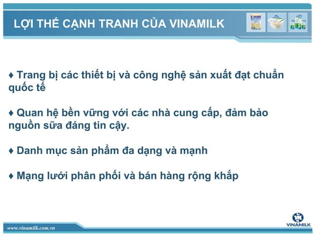 Phân tích môi trường vi mô công ty cổ phần vinamilk | PPT