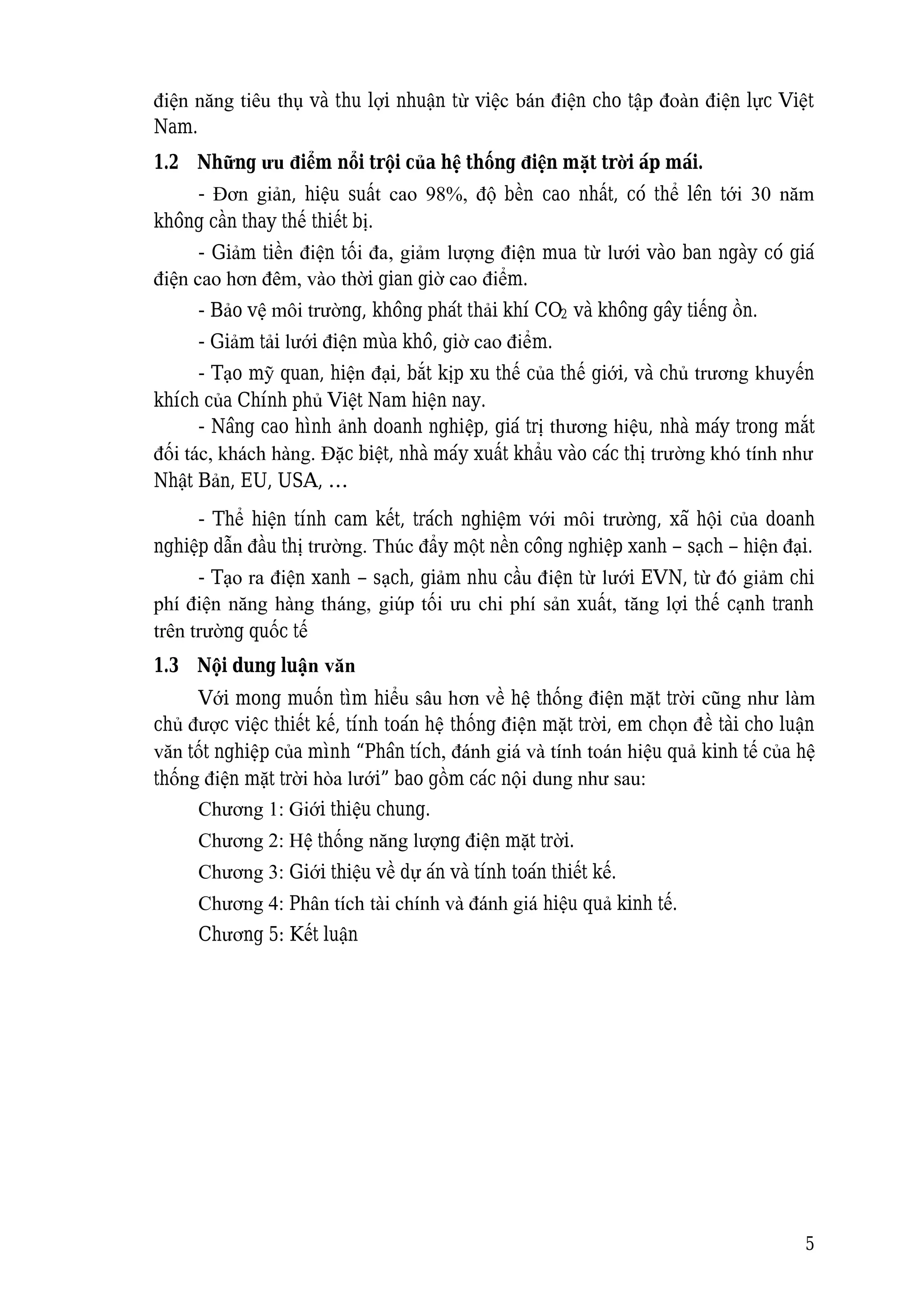 Phân tích, đánh giá và tính toán hiệu quả kinh tế của hệ thống điện mặt trời hòa lưới.pdf