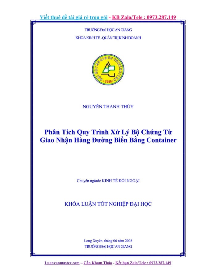 Phân Tích Quy Trình Xử Lý Bộ Chứng Từ Giao Nhận Hàng Đường Biển Bằng Container.doc