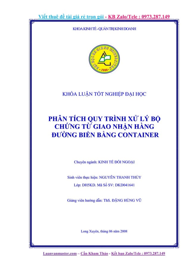 Phân Tích Quy Trình Xử Lý Bộ Chứng Từ Giao Nhận Hàng Đường Biển Bằng Container.doc
