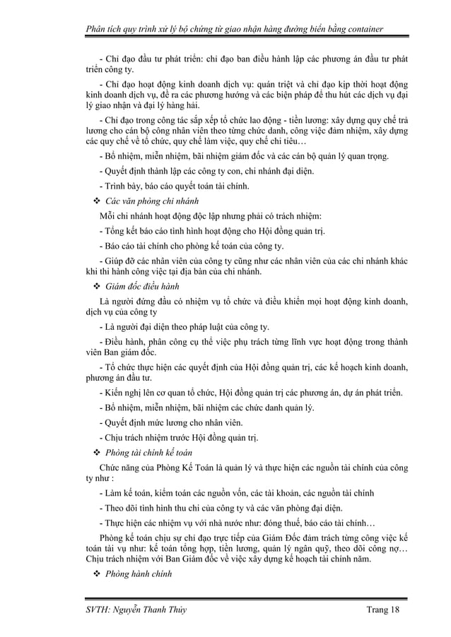 Phân Tích Quy Trình Xử Lý Bộ Chứng Từ Giao Nhận Hàng Đường Biển Bằng Container.doc