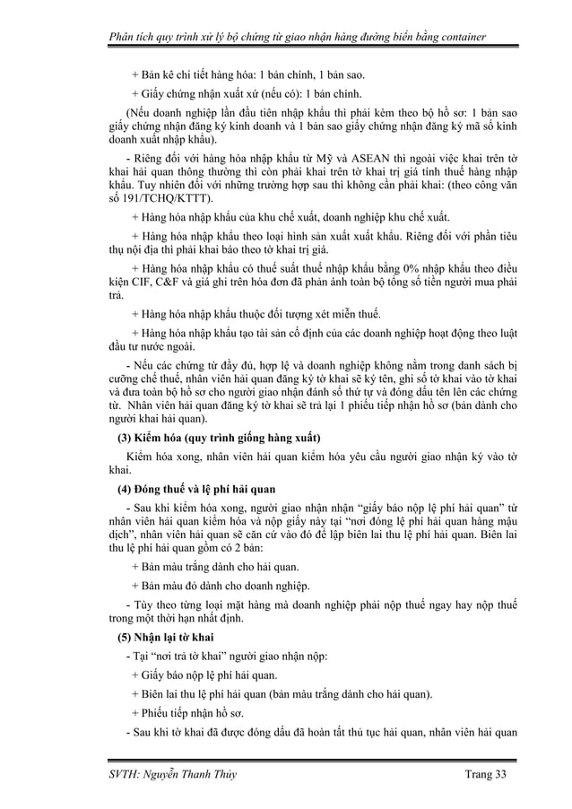 Phân Tích Quy Trình Xử Lý Bộ Chứng Từ Giao Nhận Hàng Đường Biển Bằng Container.doc
