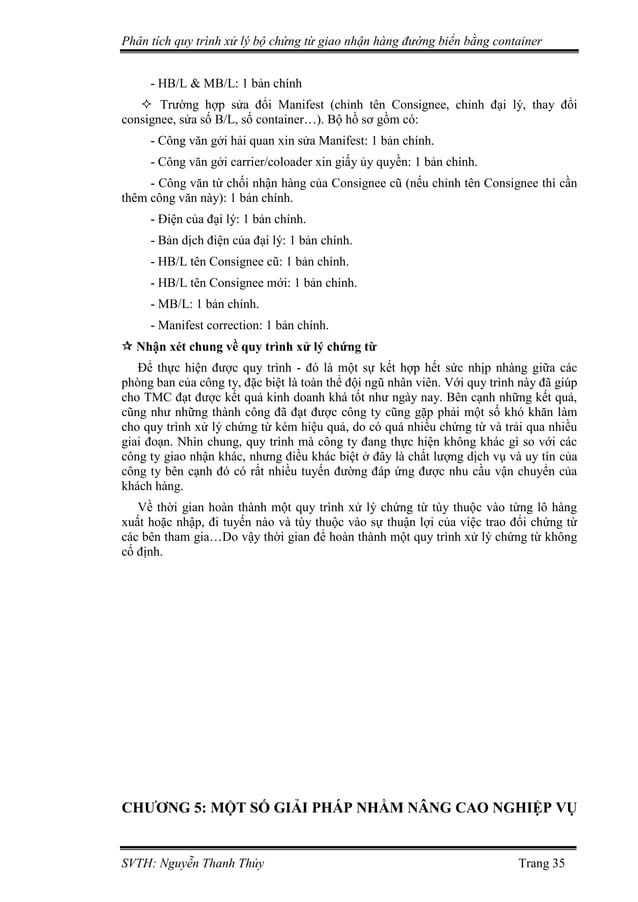 Phân Tích Quy Trình Xử Lý Bộ Chứng Từ Giao Nhận Hàng Đường Biển Bằng Container.doc