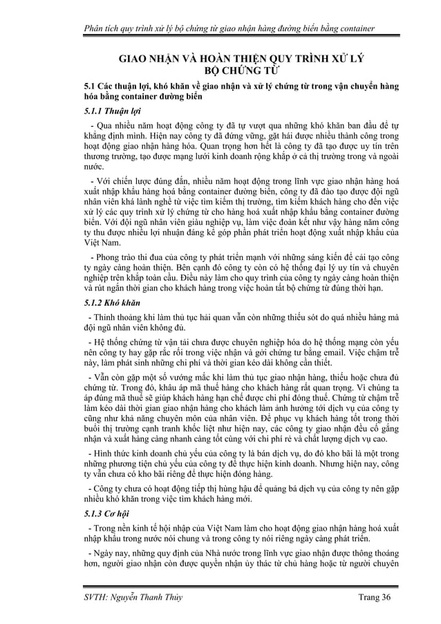 Phân Tích Quy Trình Xử Lý Bộ Chứng Từ Giao Nhận Hàng Đường Biển Bằng Container.doc